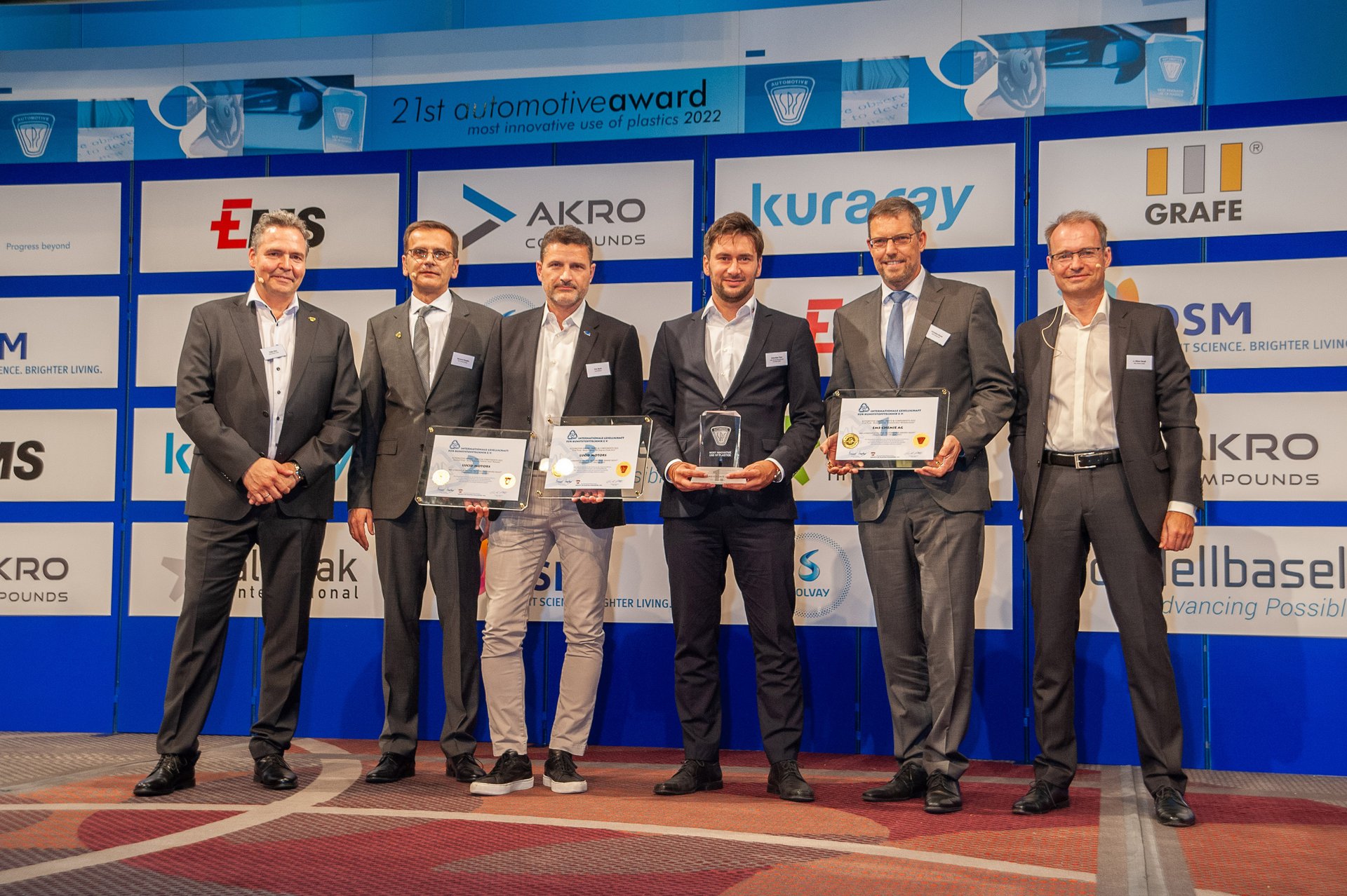 EMS-GRIVORY with three first places among the award winners at the SPE Automotive Award Night!